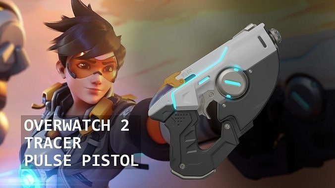 Overwatch 2 - Tracer Pulse Pistol 3D model 3D printable | CGTrader