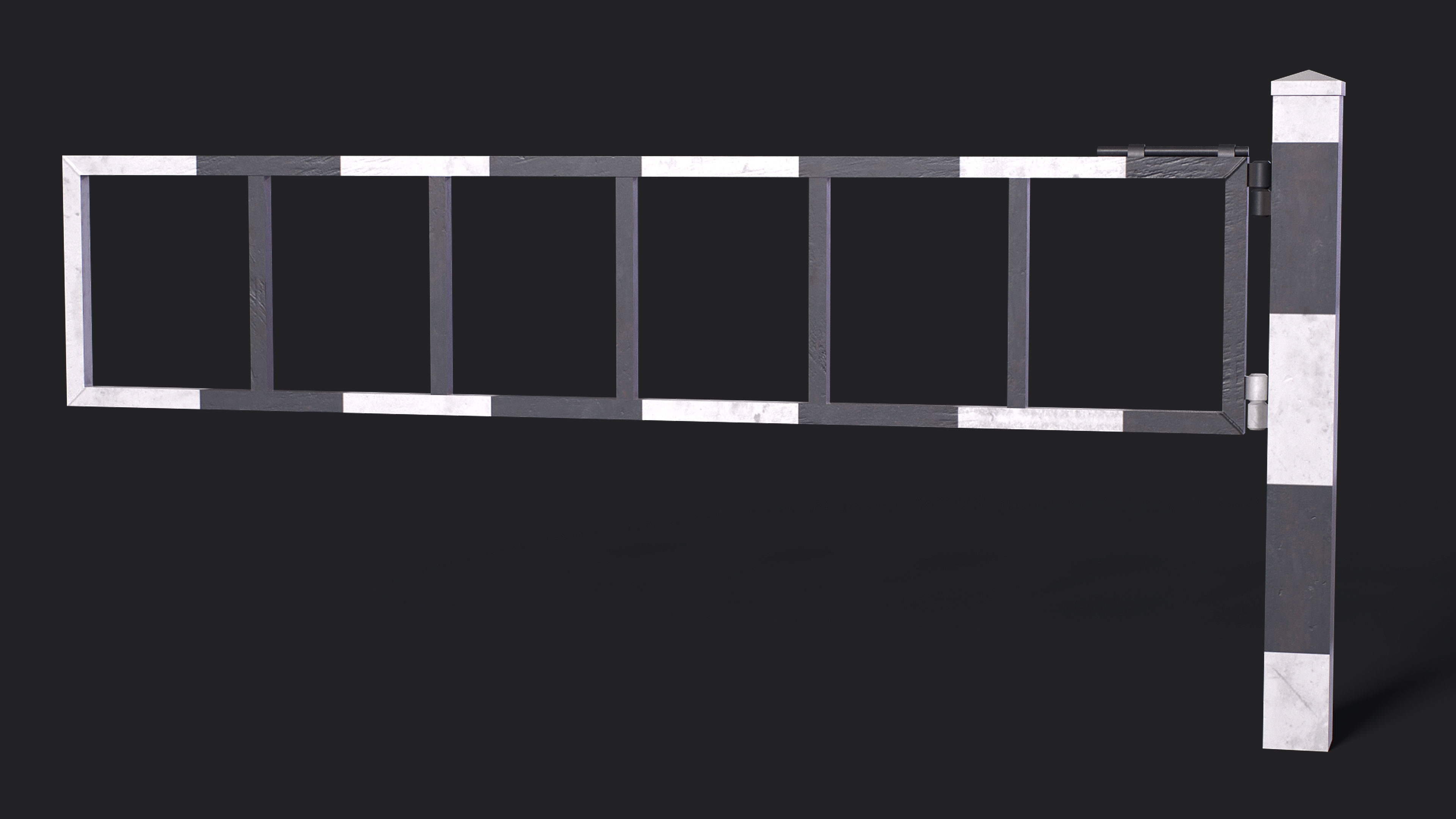 3D model Set of 5 Checkpoint Barriers VR / AR / low-poly | CGTrader