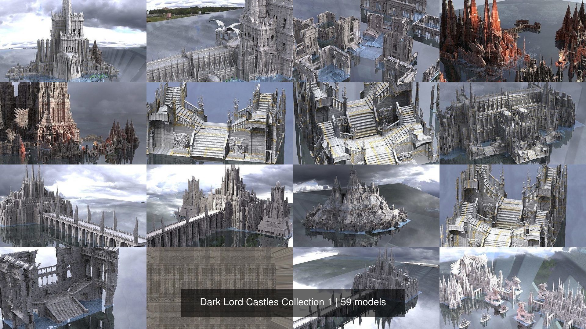 Dark Lord Castles Collection 1 | CGTrader