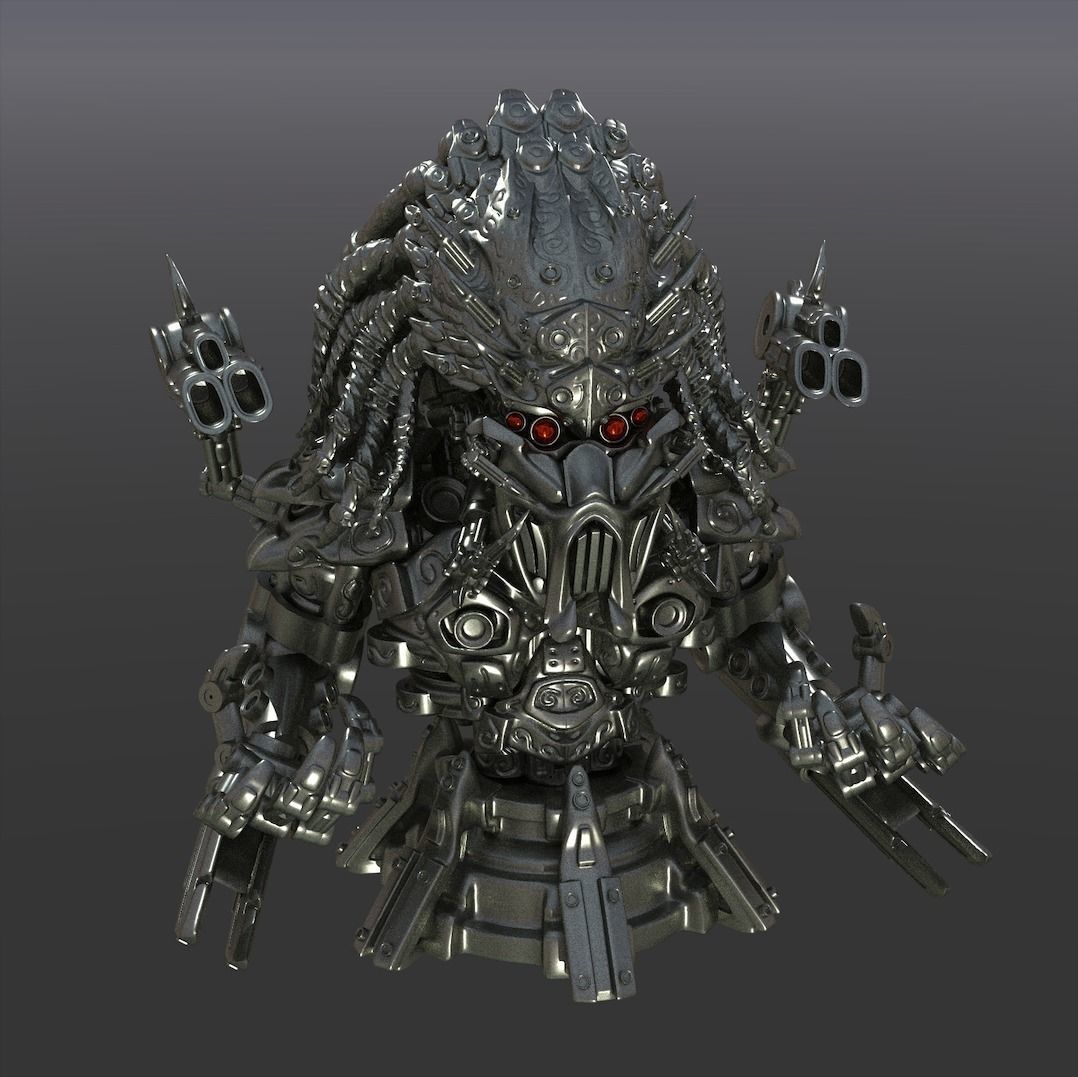 Predator Cyborg 3D model 3D printable | CGTrader
