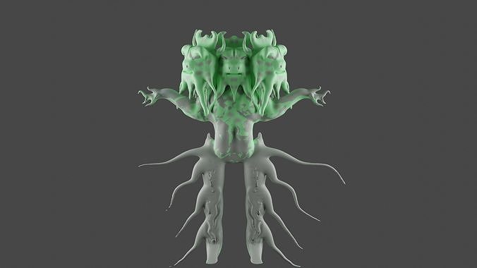 Alien Octo 3D model | CGTrader