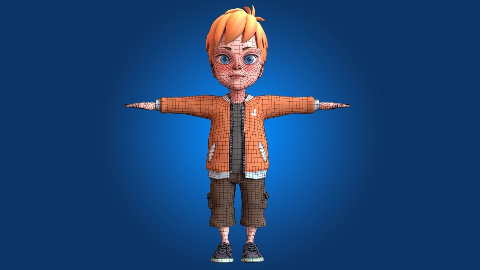 3D model cartoon Boy Rigged 3D model VR / AR / low-poly | CGTrader