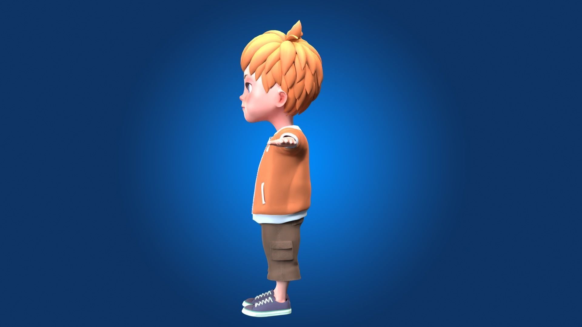 3D model cartoon Boy Rigged 3D model VR / AR / low-poly | CGTrader