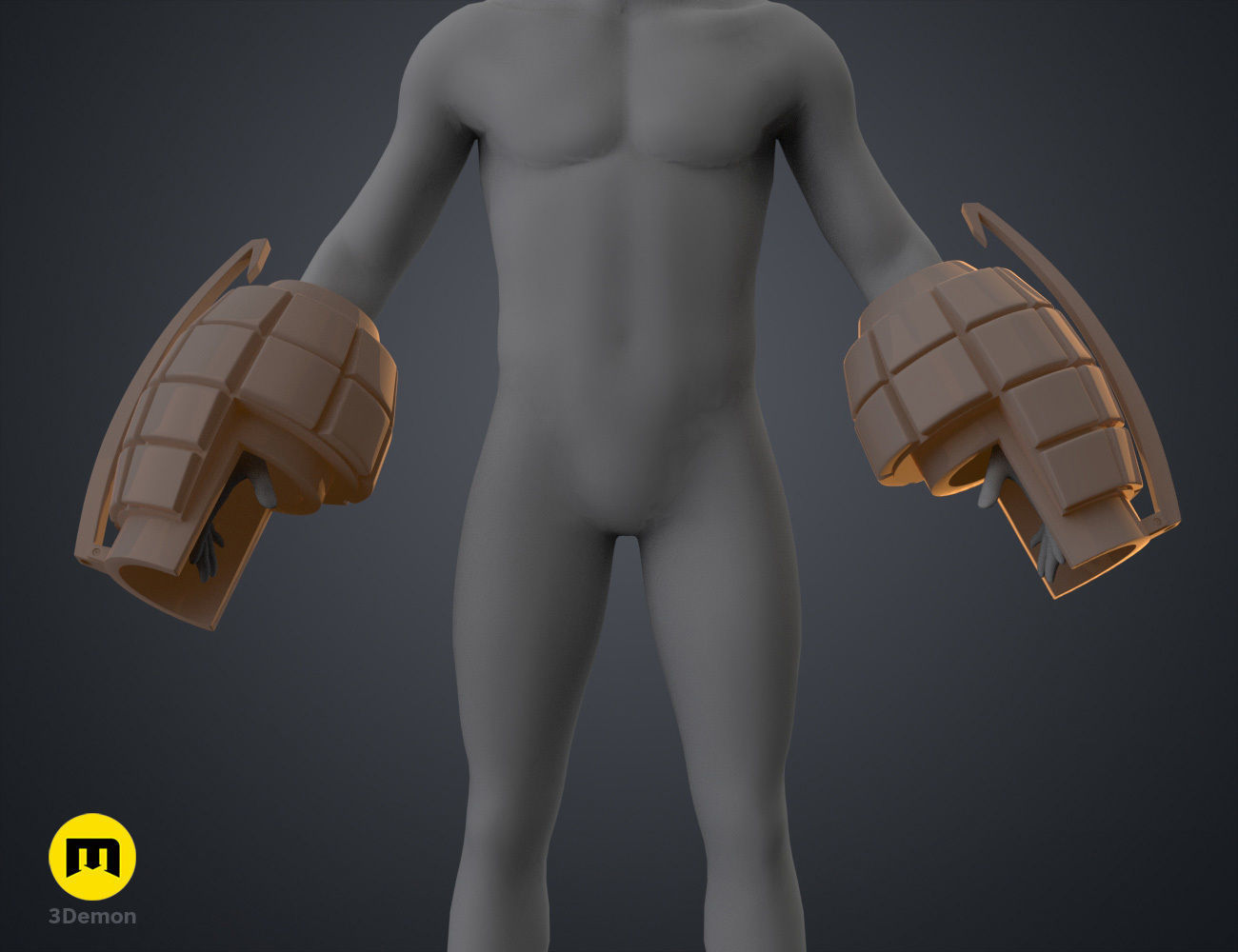 Bakugos Grenade Gauntlets - My Hero Academia 3D model 3D printable ...