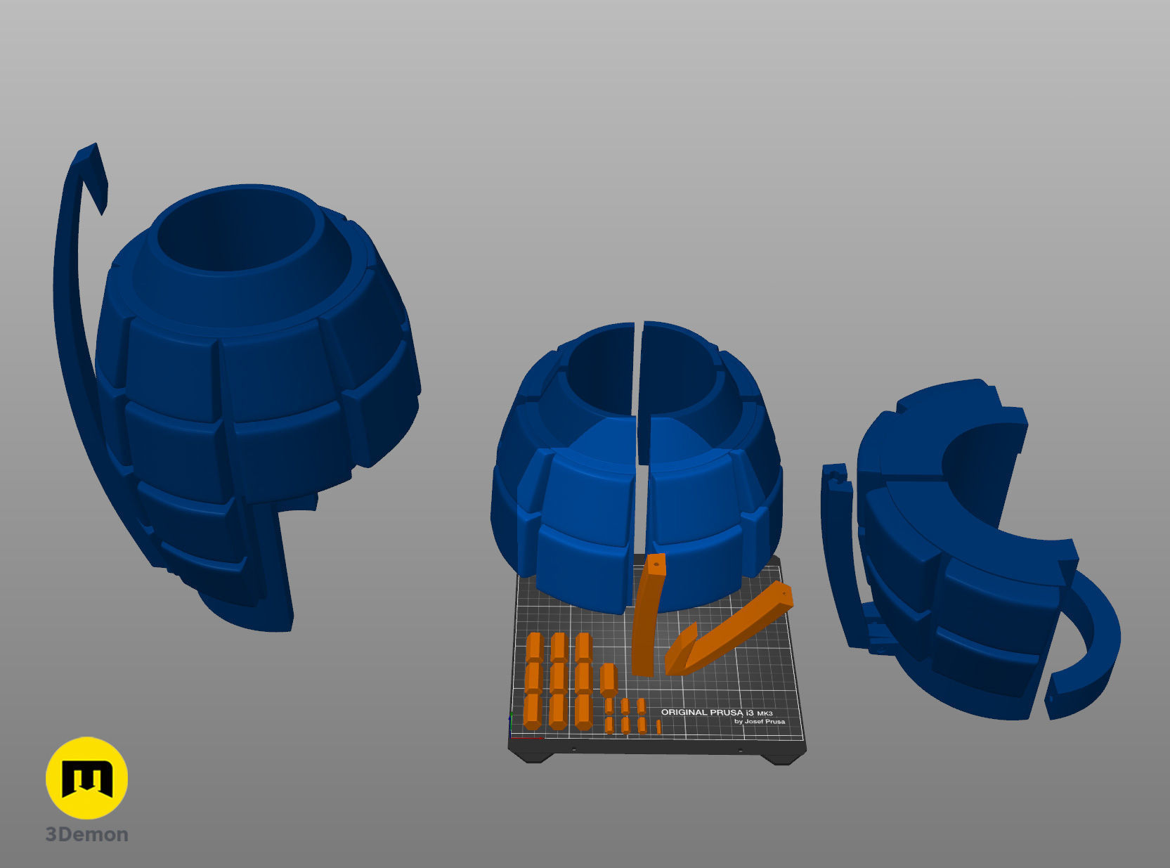 Bakugos Grenade Gauntlets - My Hero Academia 3D model 3D printable ...