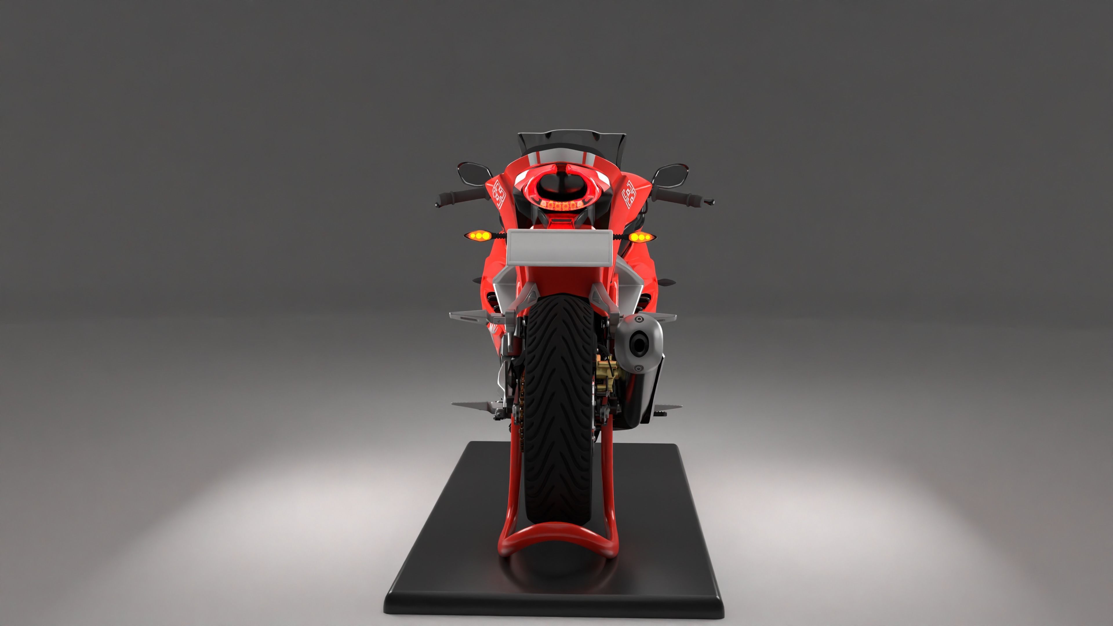 TVS Apache 310 RR made in Blender 3d 3D model | CGTrader