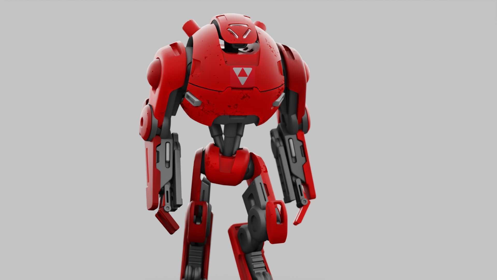 COMBAT DROID OZ-200 RIGGED 3D model rigged | CGTrader