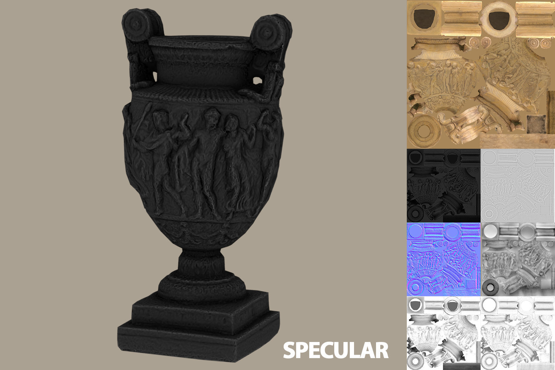 3D model Ancient Objects Pack VR / AR / low-poly | CGTrader