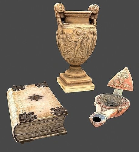 3D model Ancient Objects Pack VR / AR / low-poly | CGTrader