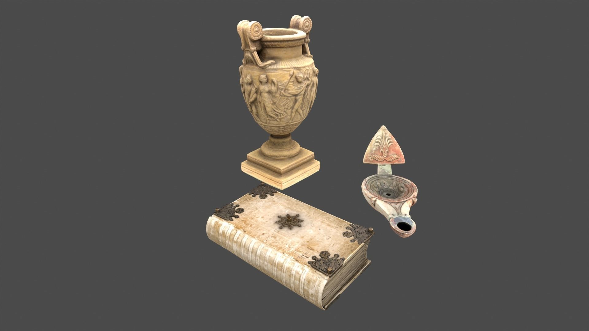3D model Ancient Objects Pack VR / AR / low-poly | CGTrader
