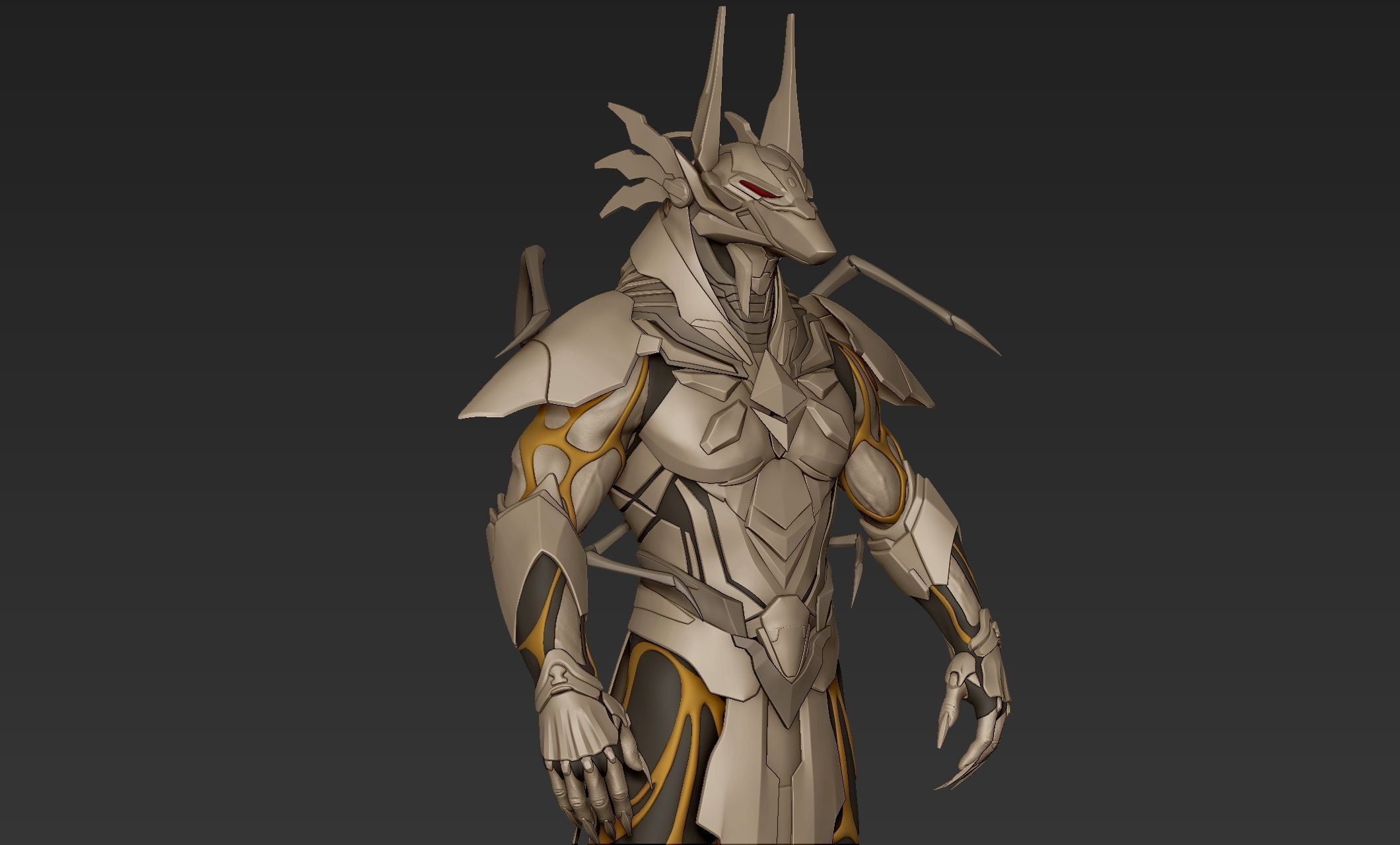 Anubis Cyber Suit 3D model | CGTrader