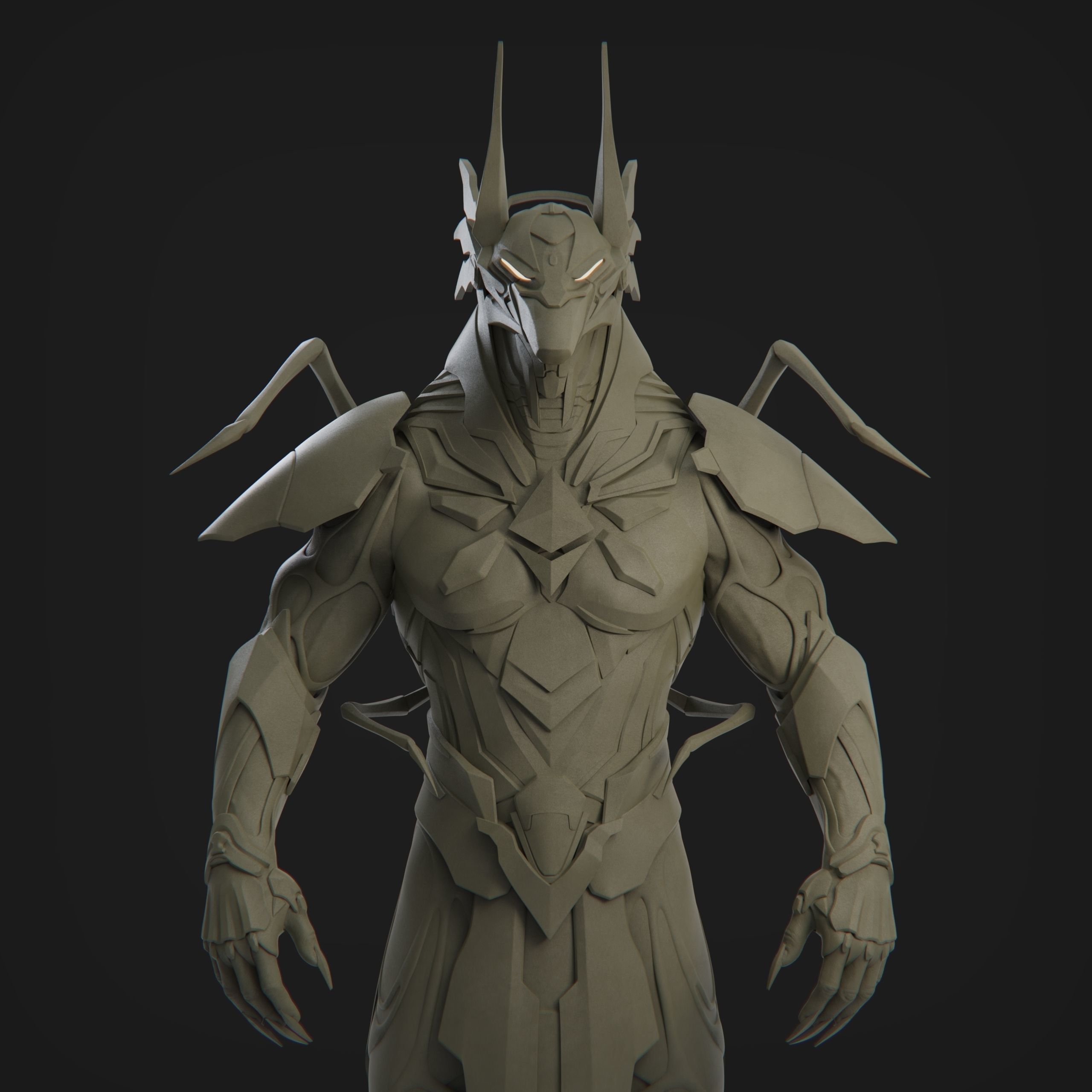Anubis Cyber Suit 3D model | CGTrader