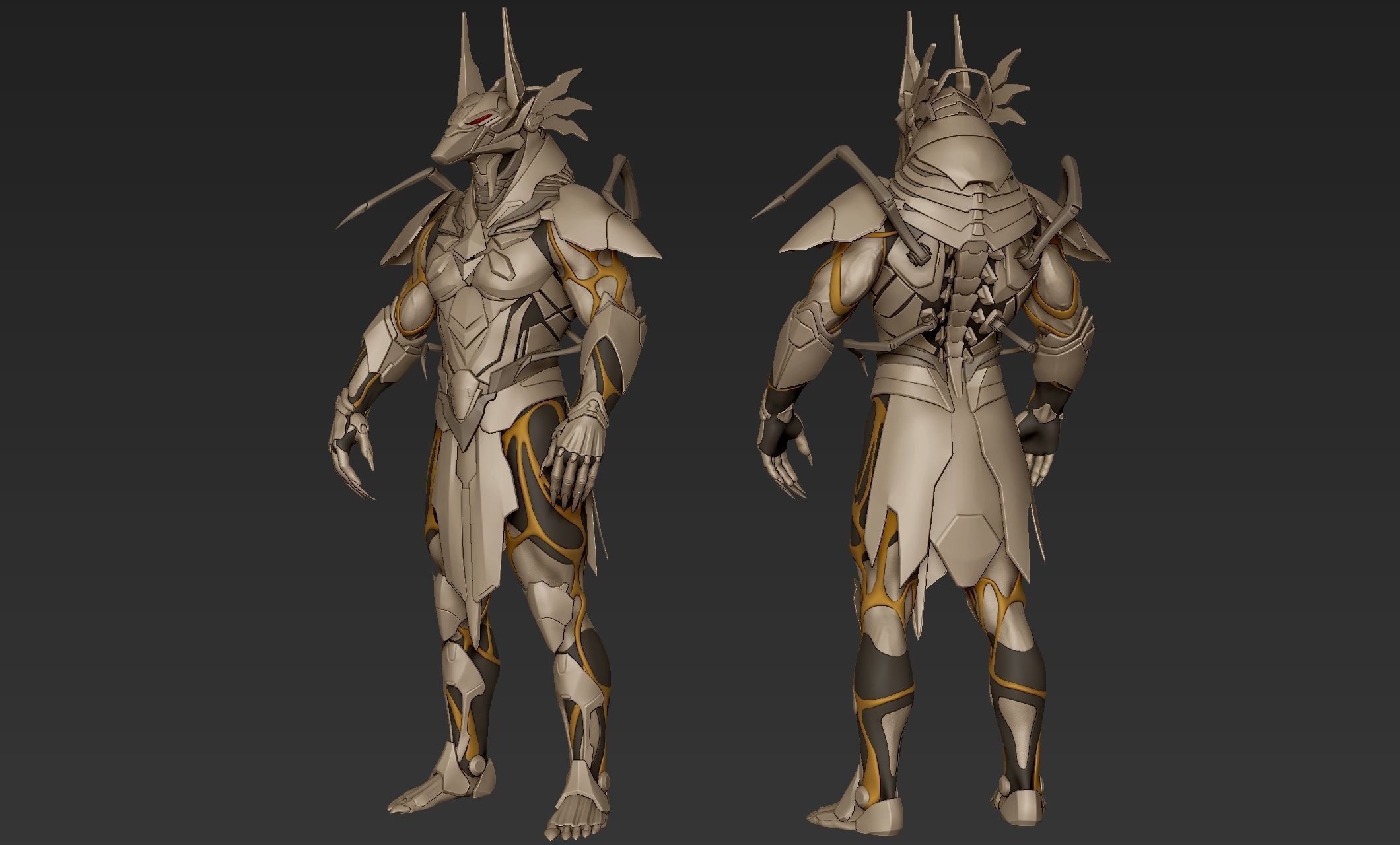 Anubis Cyber Suit 3D model | CGTrader