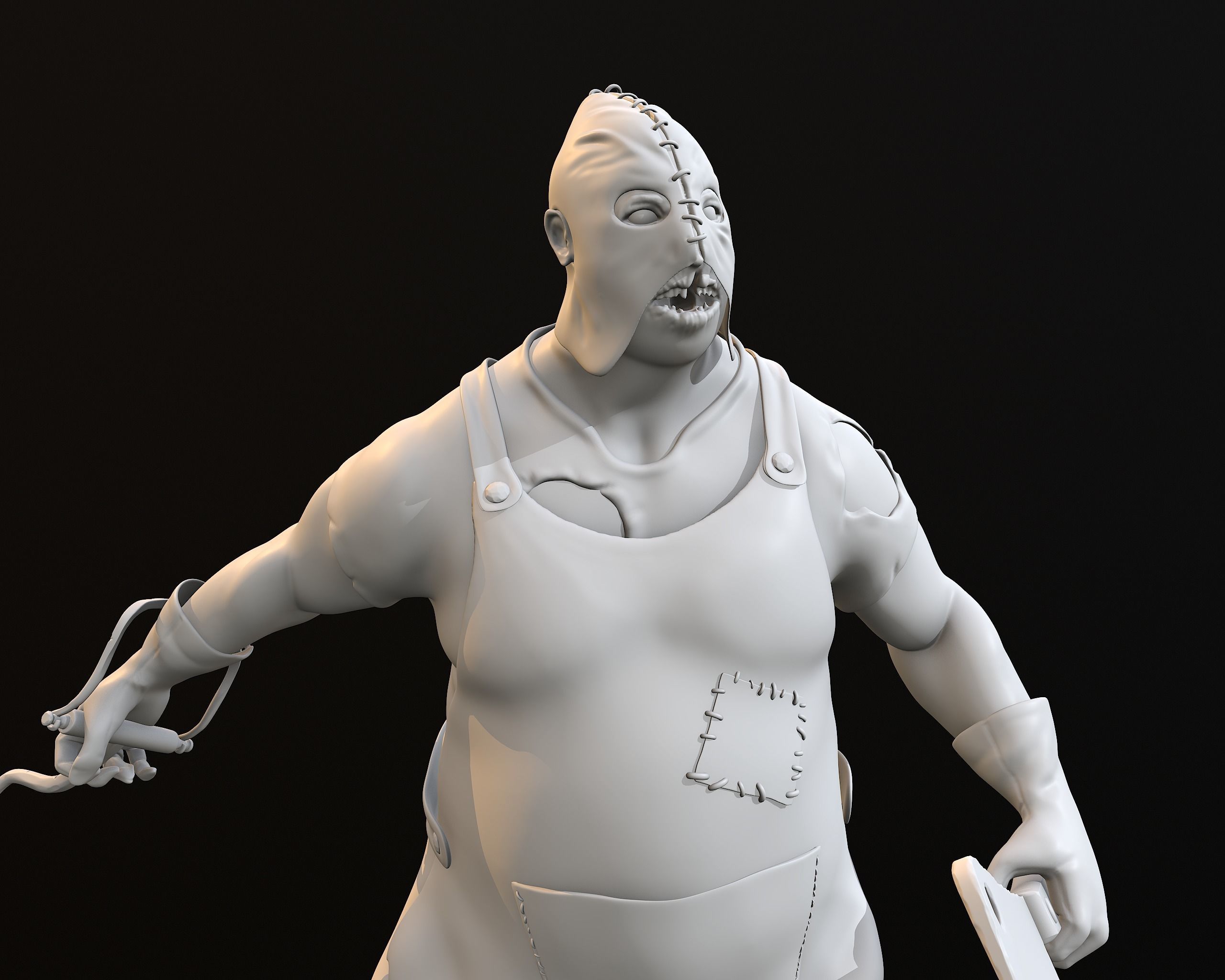 Miniature Butcher Monster 3D model 3D printable | CGTrader