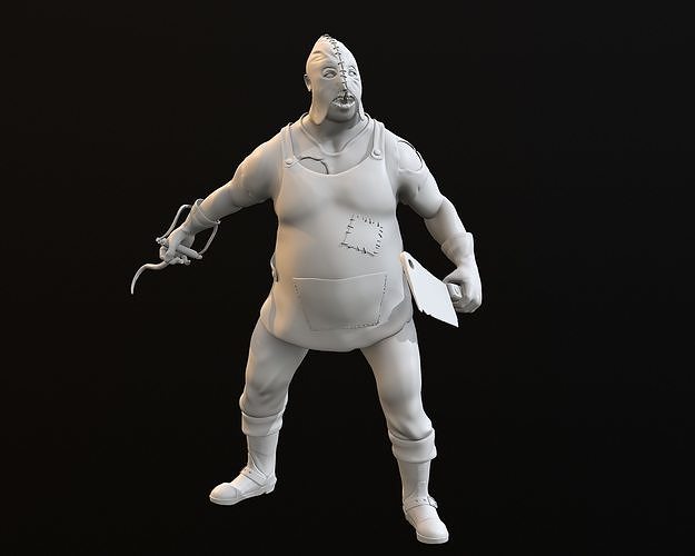 Miniature Butcher Monster 3D model 3D printable | CGTrader