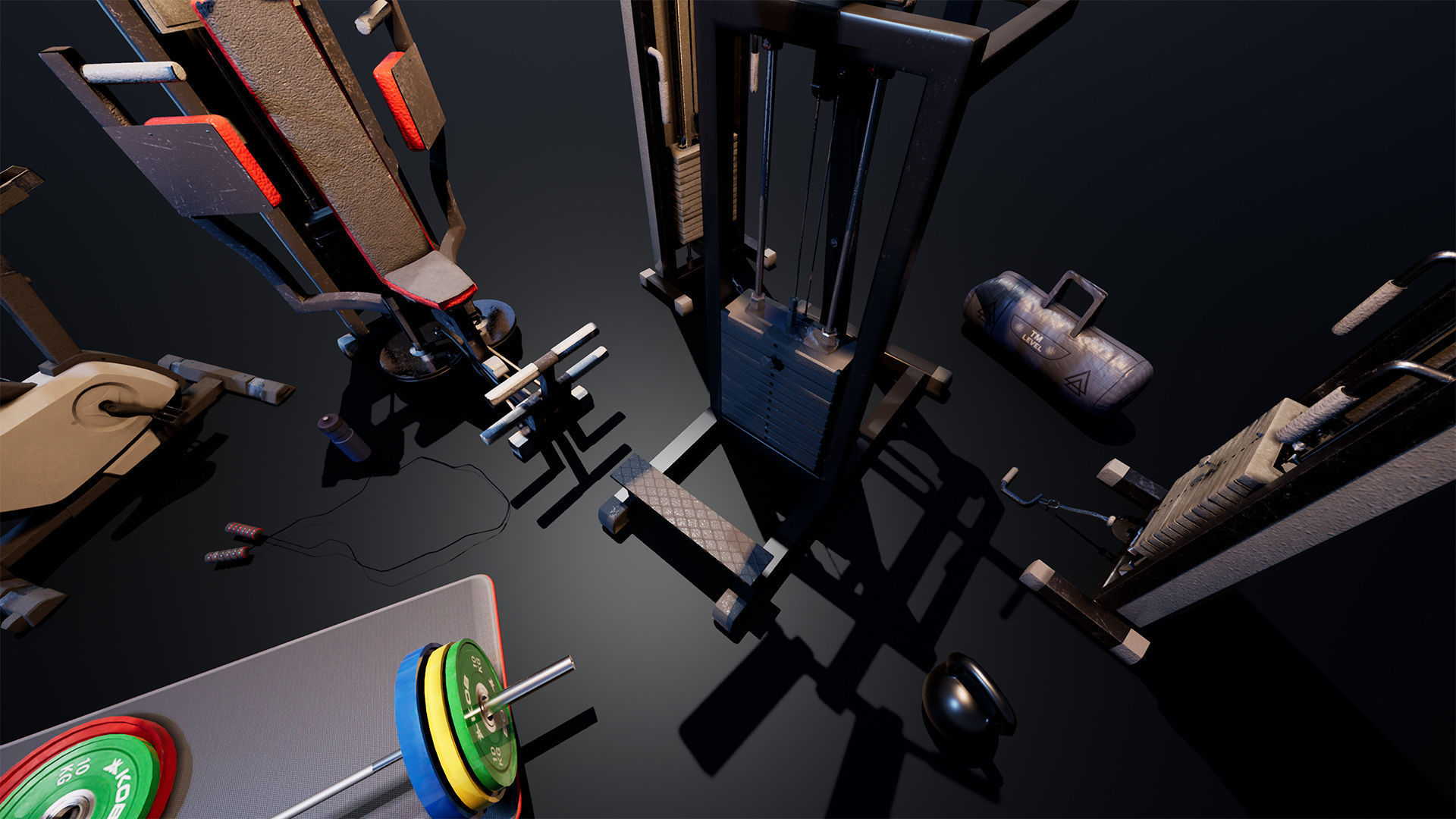 3D model Gym Prop Package VR / AR / low-poly | CGTrader