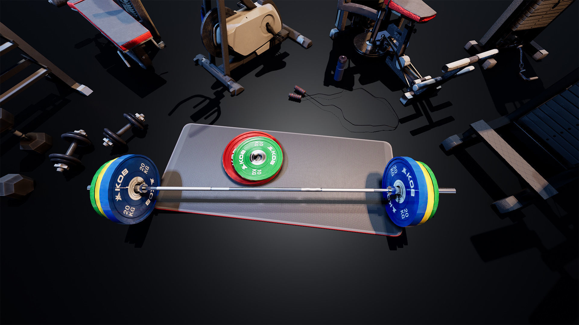 3D model Gym Prop Package VR / AR / low-poly | CGTrader