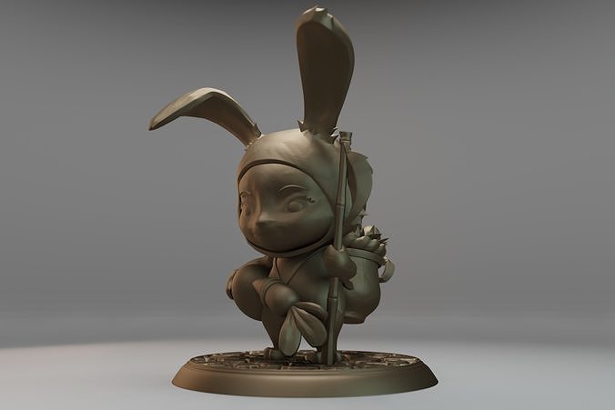 TEEMO COTTONTAIL - LEAGUE OF LEGENDS 3D model 3D printable | CGTrader