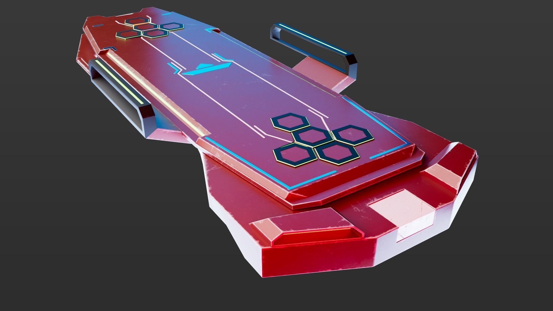 Hoverboard spaceship free VR / AR / low-poly 3D model | CGTrader