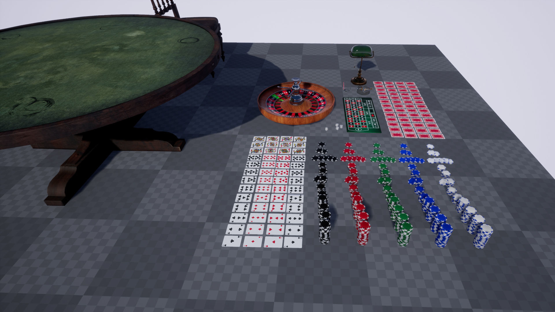 3D model Gambling Table 100 Variations VR / AR / low-poly | CGTrader