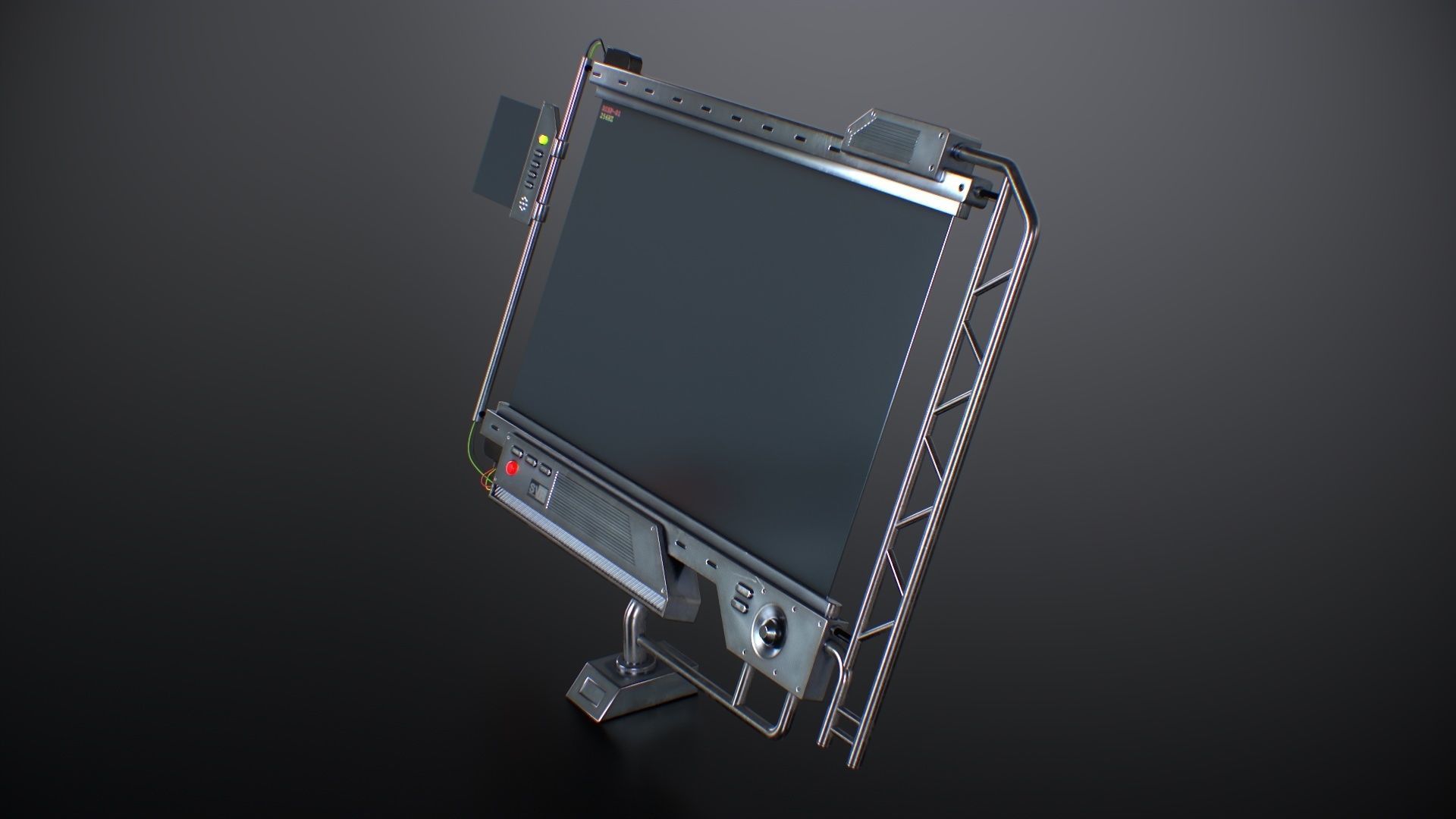 3D model Sci-Fi Screen Display Monitor VR / AR / low-poly | CGTrader