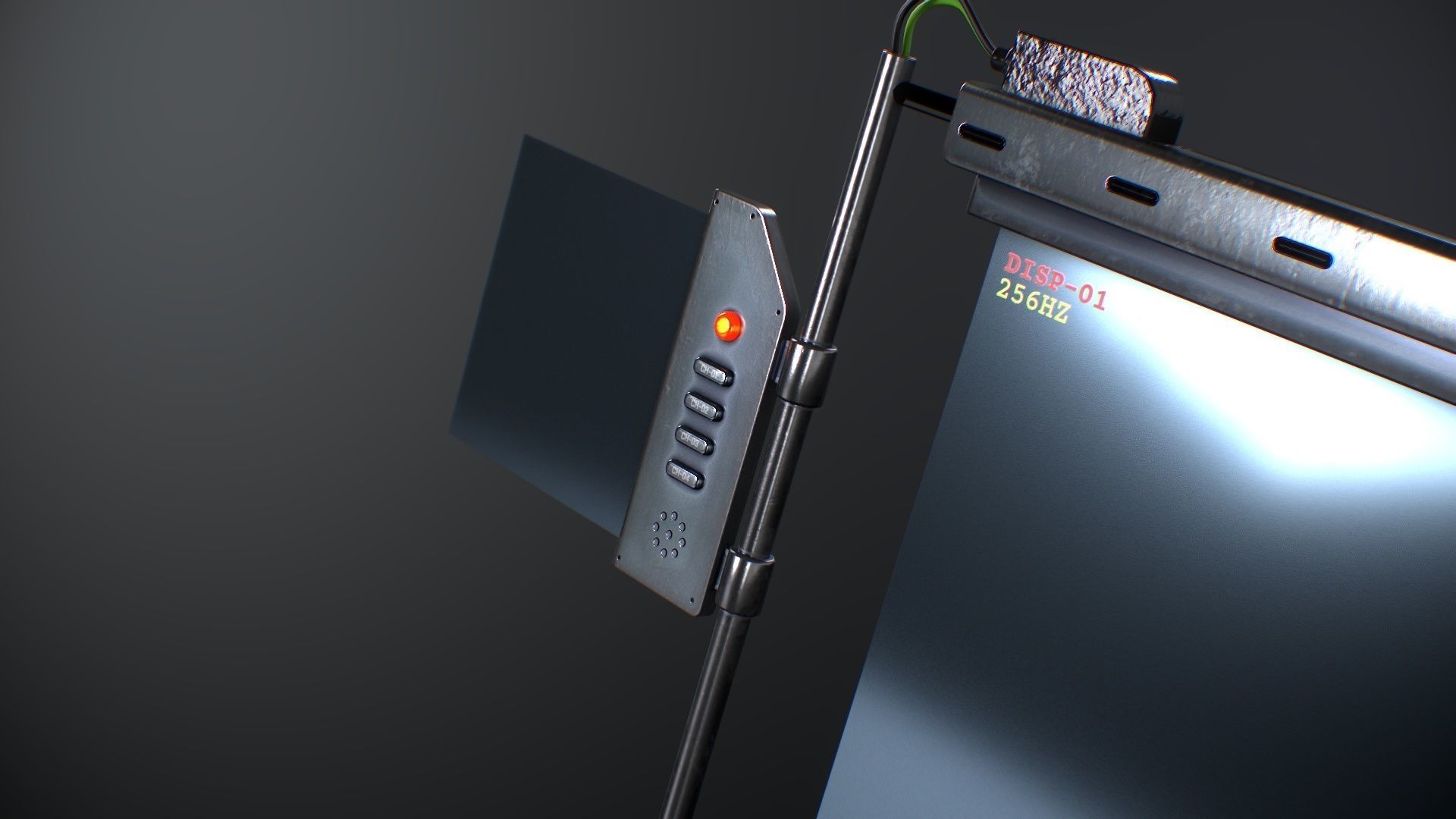 3D model Sci-Fi Screen Display Monitor VR / AR / low-poly | CGTrader