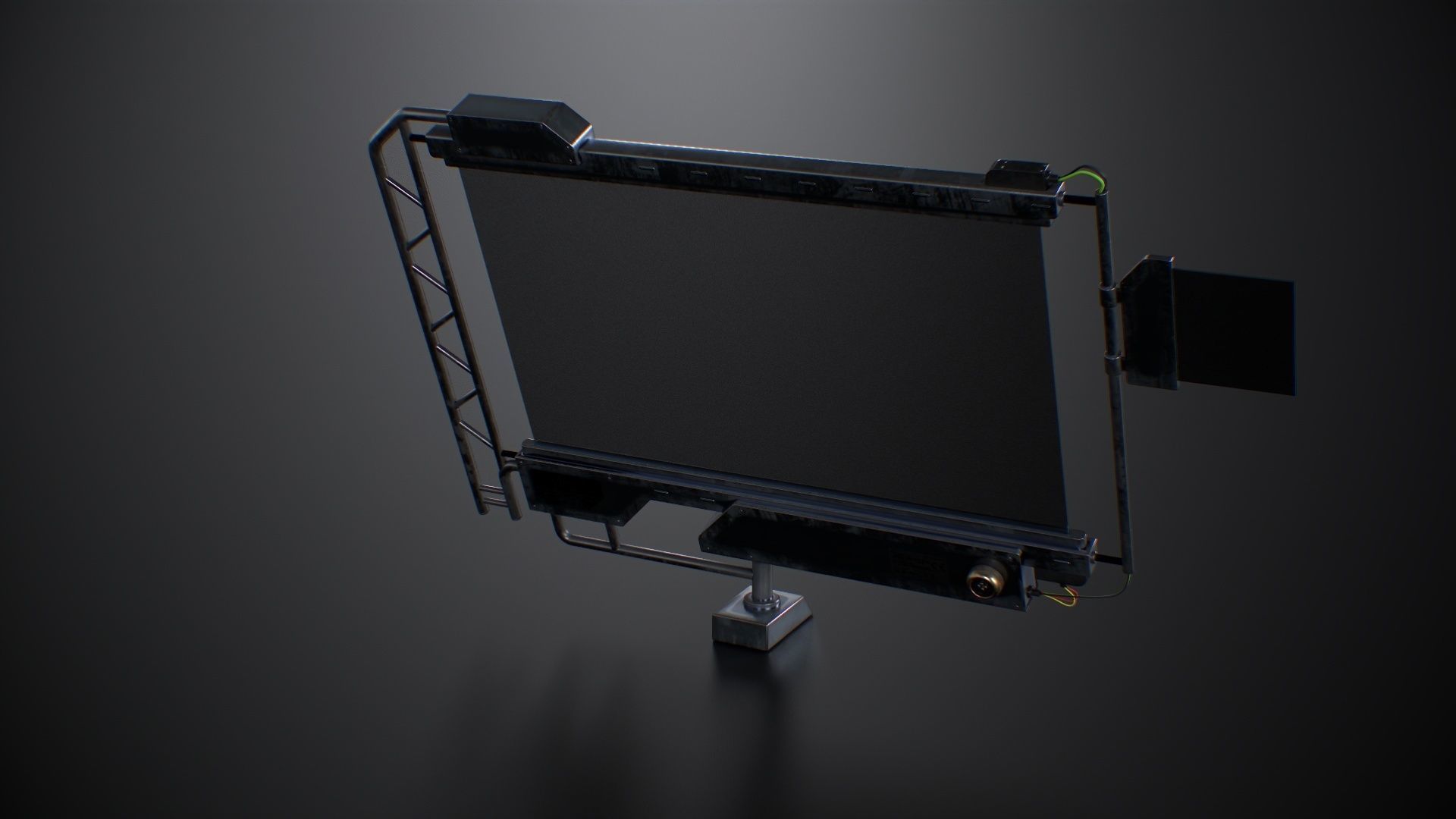 3D model Sci-Fi Screen Display Monitor VR / AR / low-poly | CGTrader
