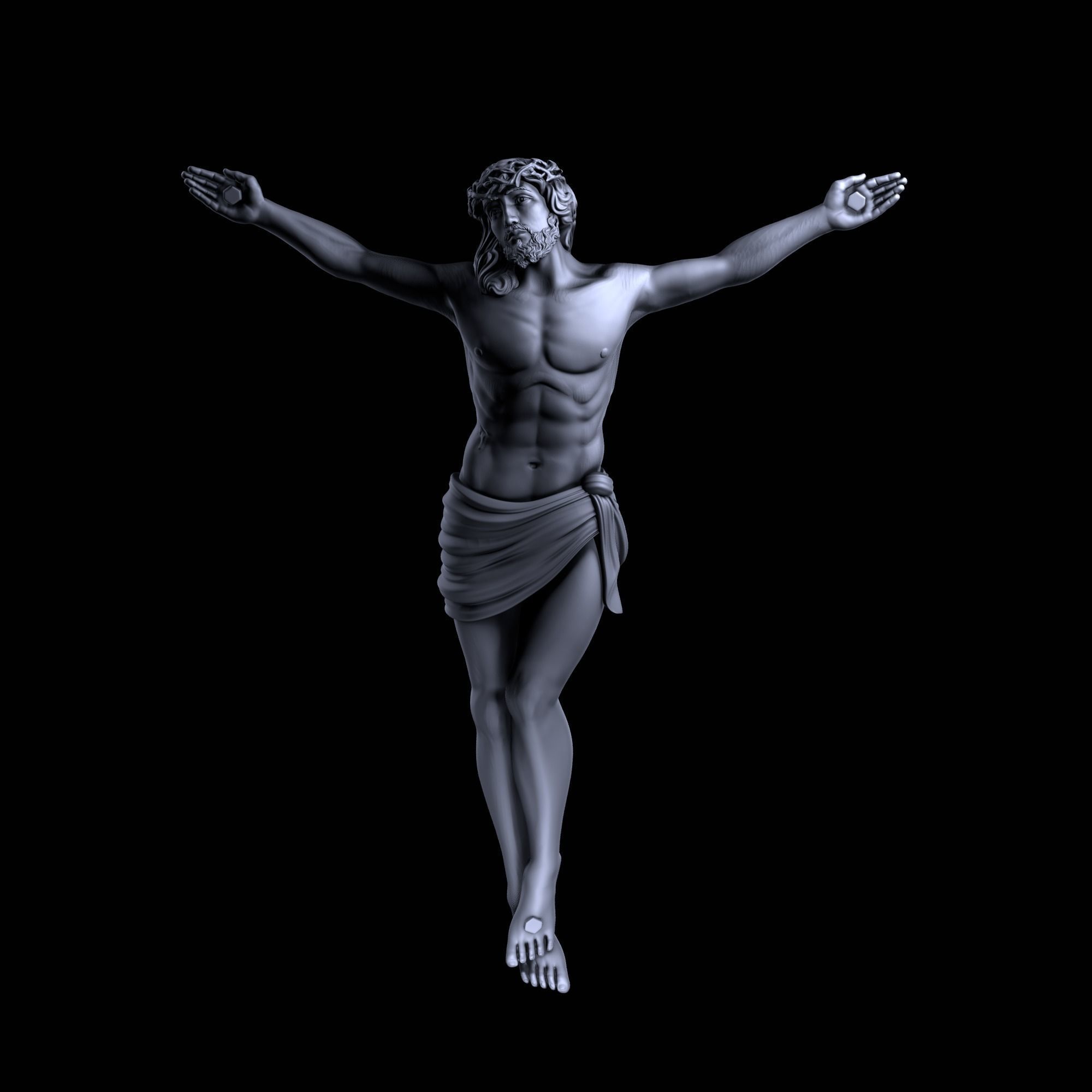3D model Sculpture of Jesus for 3D printing and CNC 3D model 3D ...