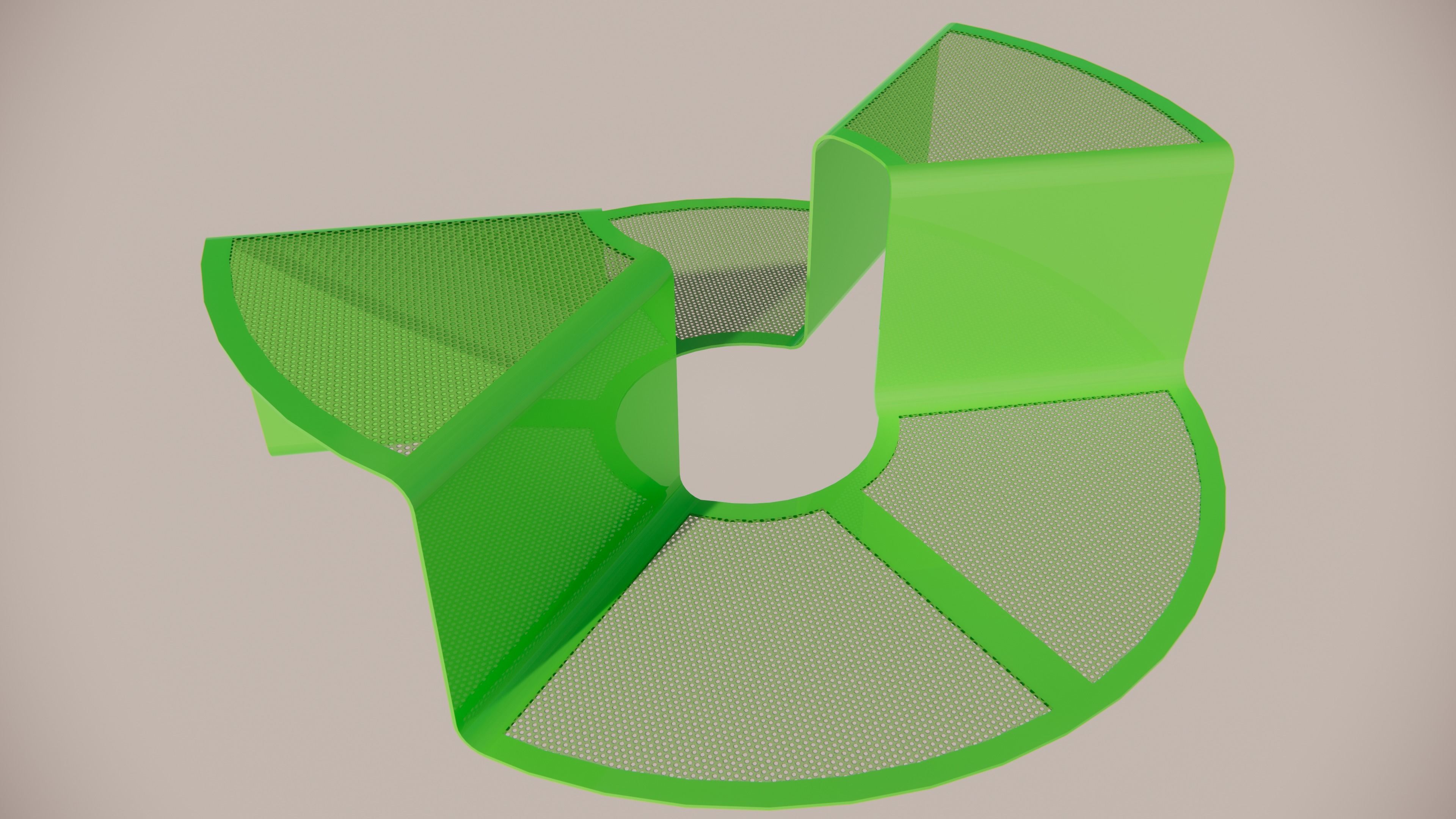 3D model 3D Under Tree Seating VR / AR / low-poly | CGTrader