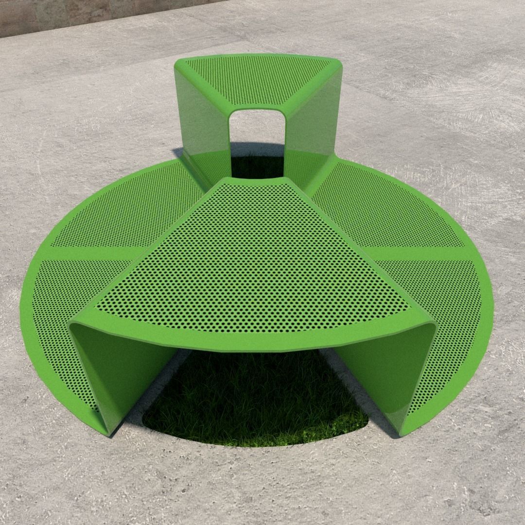 3D model 3D Under Tree Seating VR / AR / low-poly | CGTrader