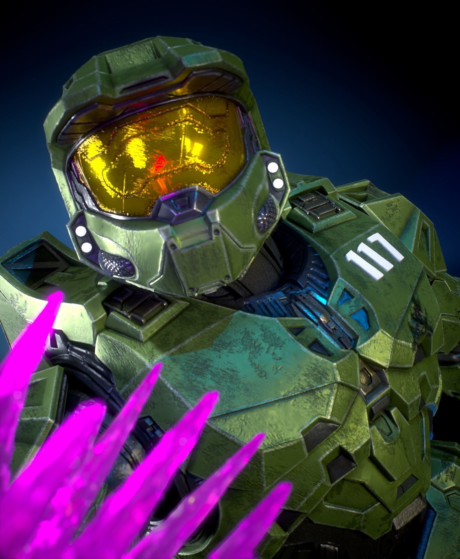 Halo Infinite Fanart - Master Chief 3d print figurine 3D model 3D ...
