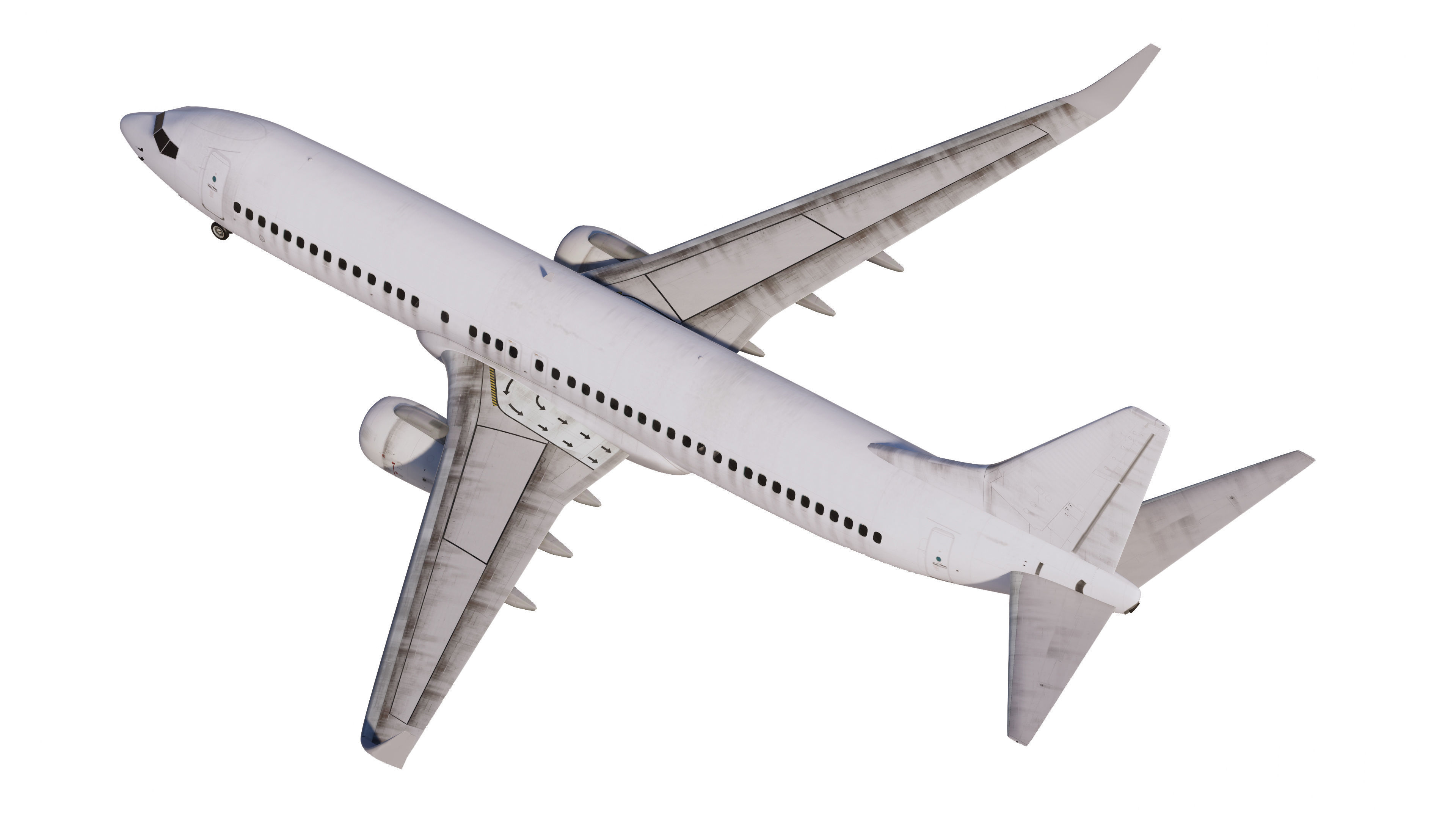 Boeing 737-800 Template Dirty 3D model | CGTrader