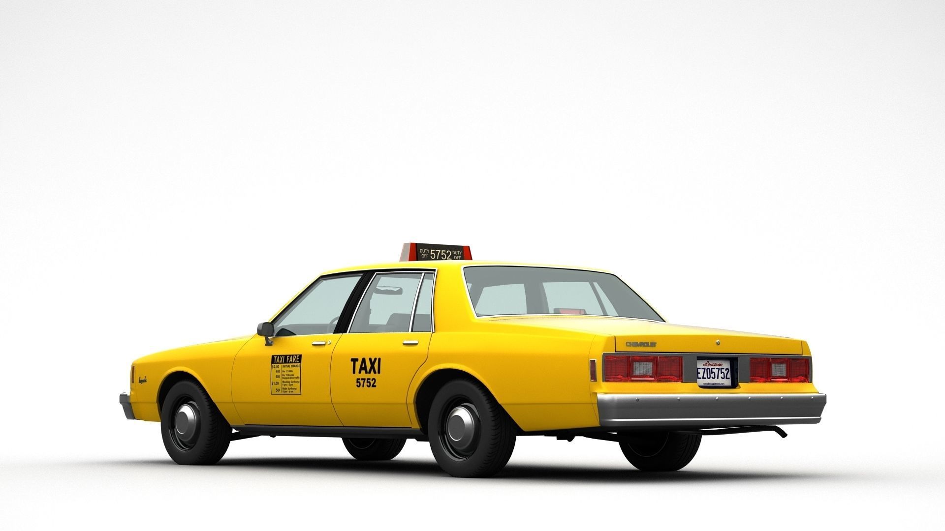 Chevrolet Impala Taxi 3D model | CGTrader