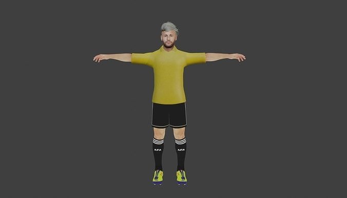 Neymar 3D Model soccer player 3D model | CGTrader