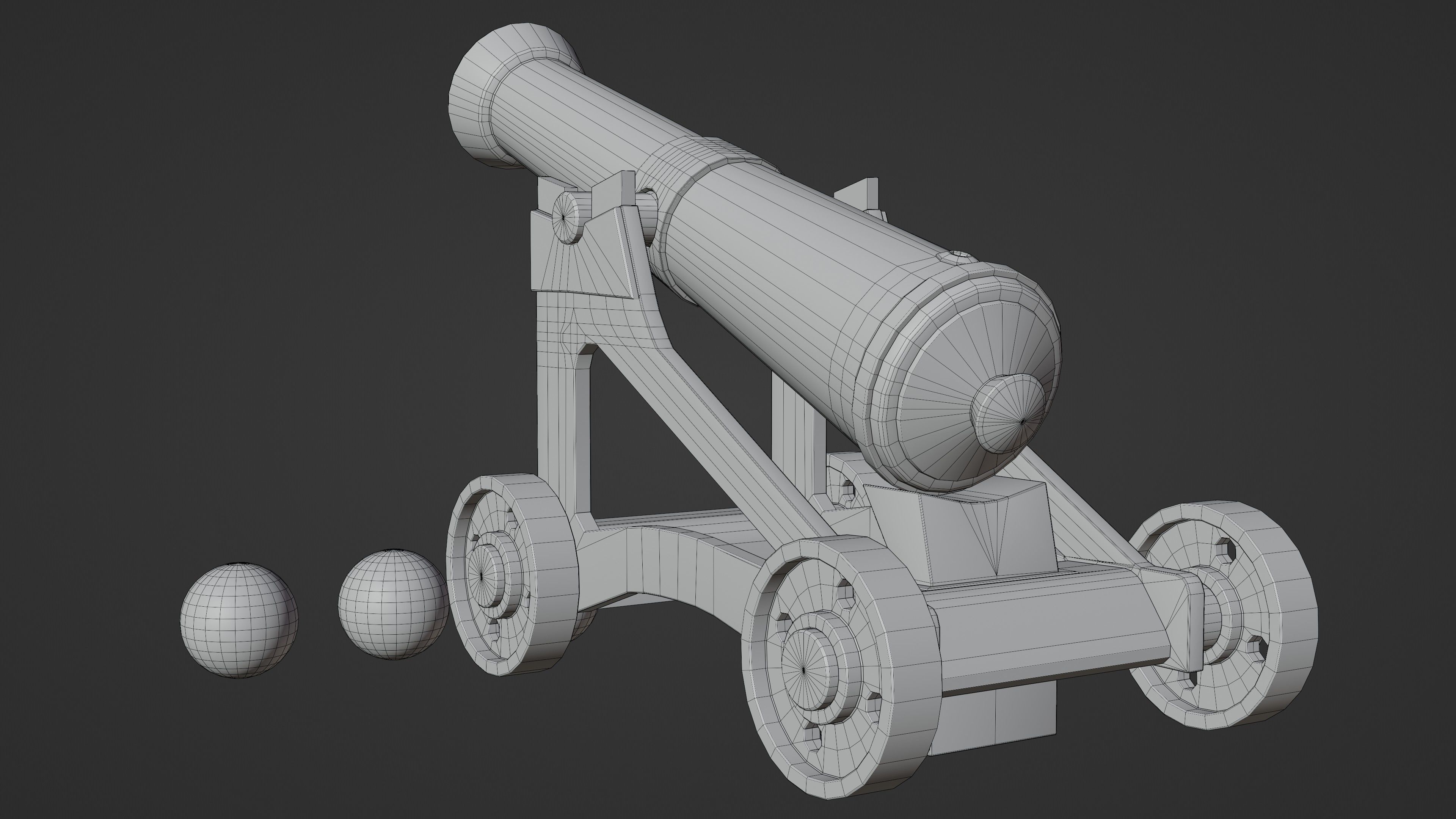 3D model Cannon VR / AR / low-poly | CGTrader