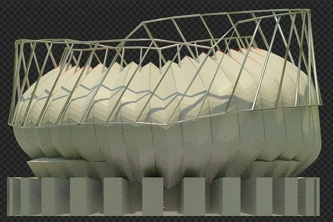 FIFA 2022 QUARTER STADIUM-field 3D model animated rigged | CGTrader