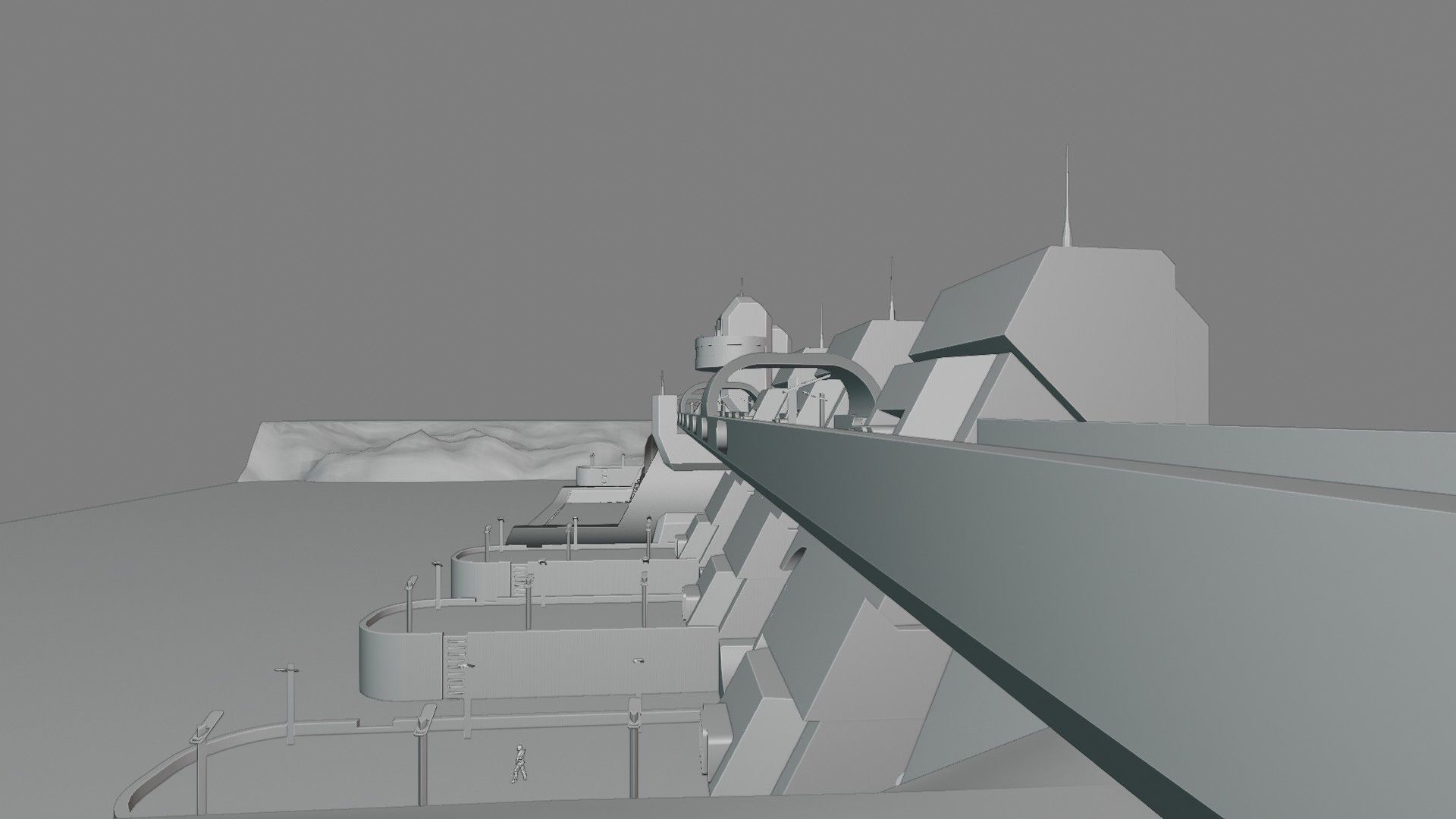 3D model The DAM sci-fi VR / AR / low-poly | CGTrader