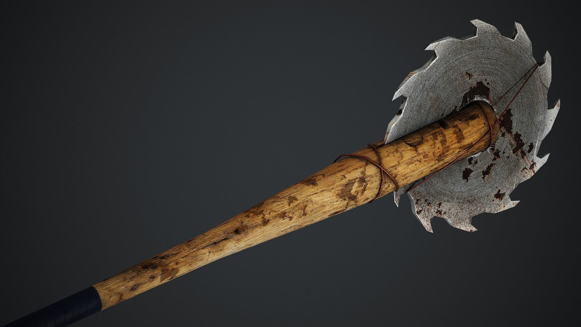 3D model Post Apocalyptic Baseball Bat - Low Poly Game Ready VR / AR ...