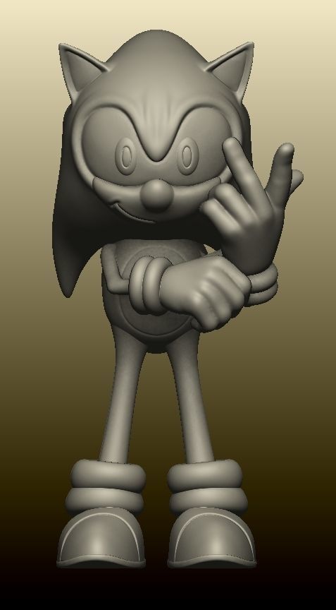 Sonic the Hedgehog 3D model 3D printable | CGTrader