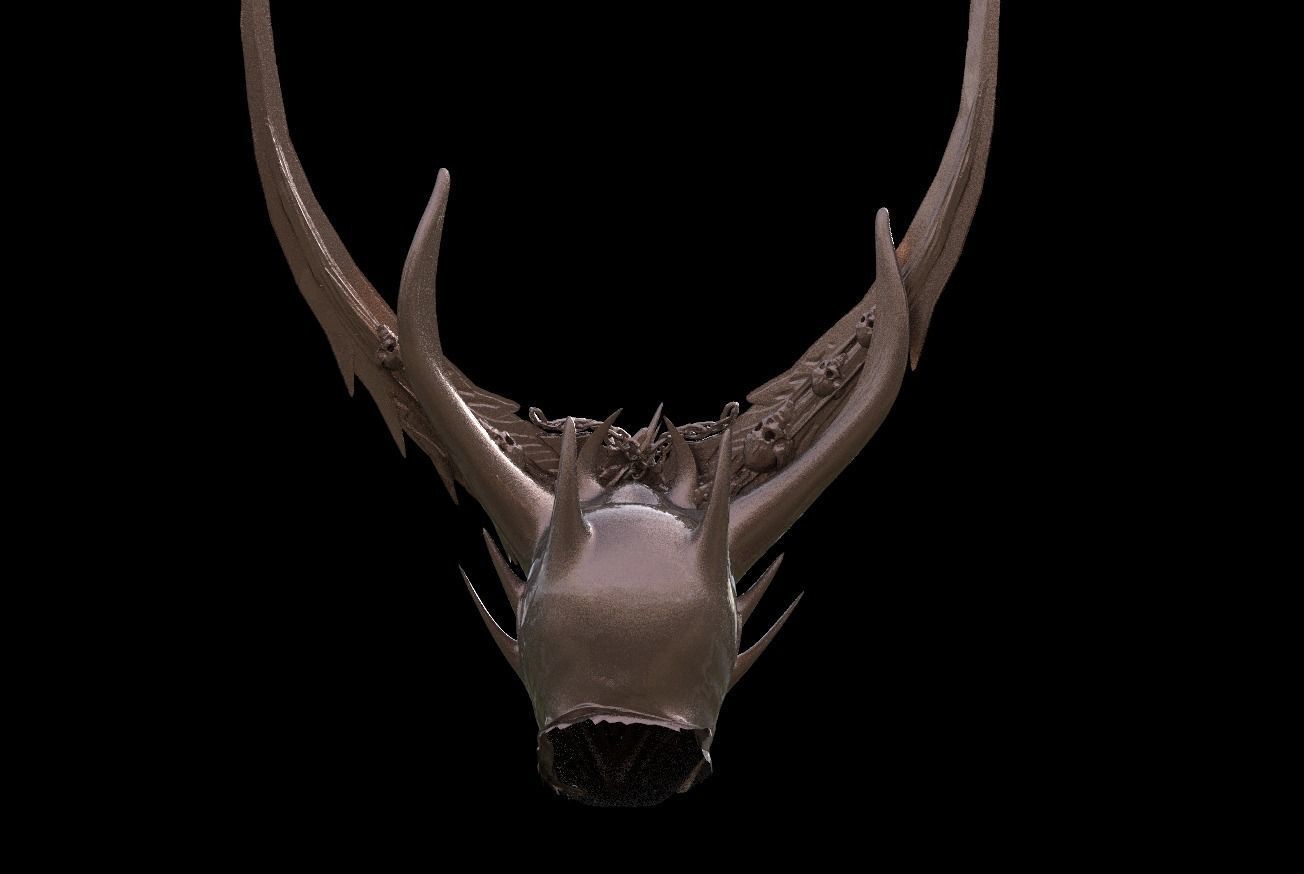 Noble Fallen Angel Helmet 2 3D model | CGTrader