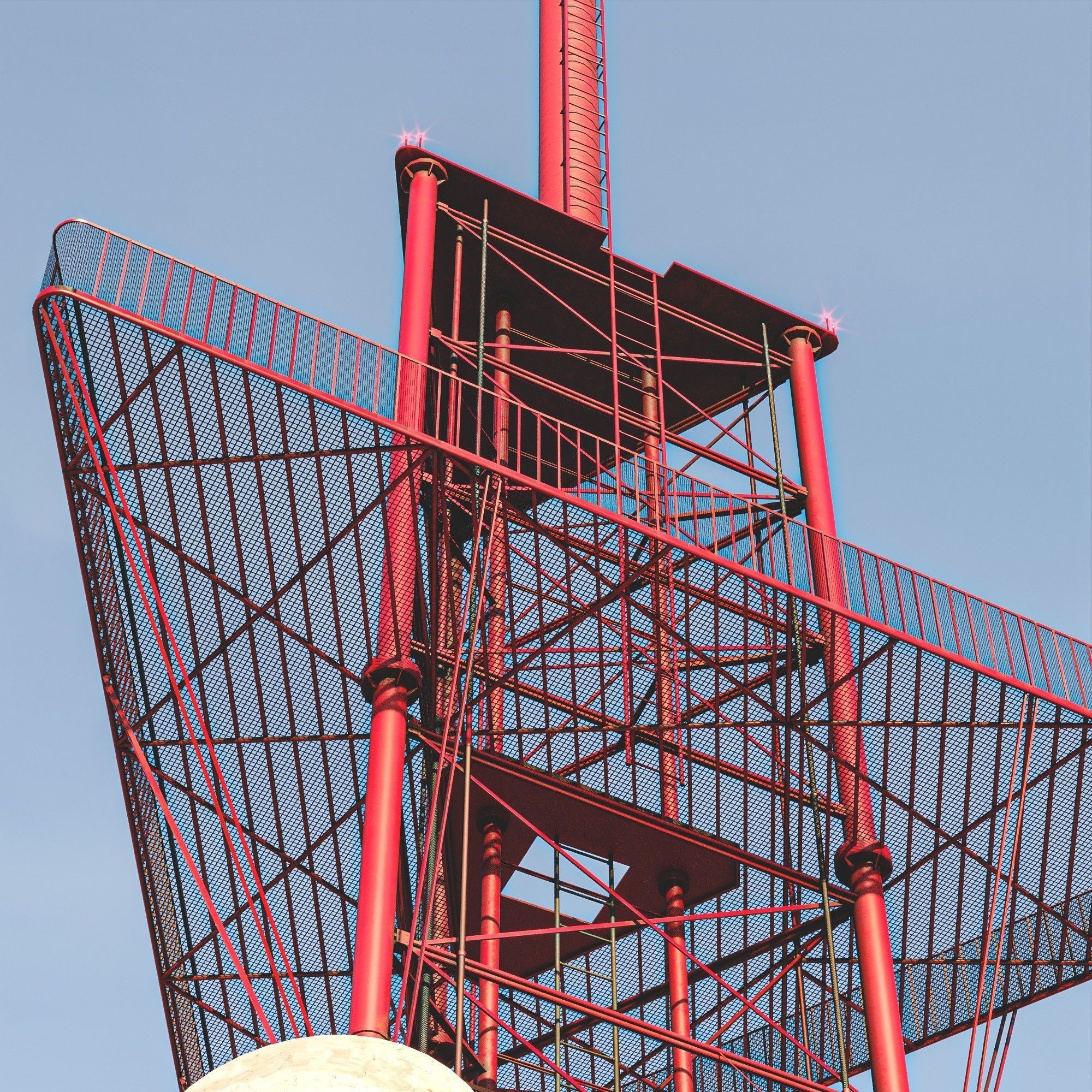 Radio Tower 2000ft 3D model | CGTrader
