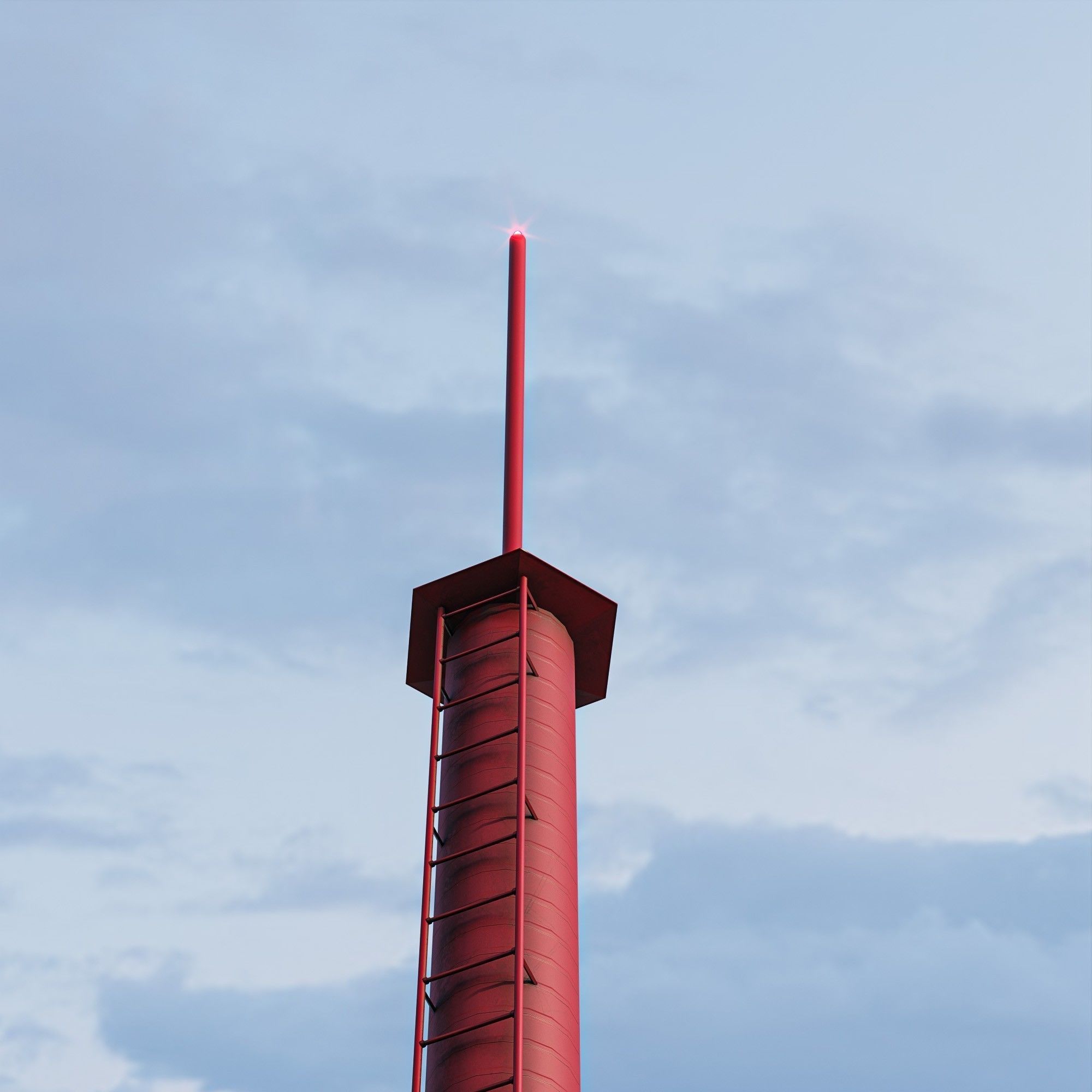 Radio Tower 2000ft 3D model | CGTrader