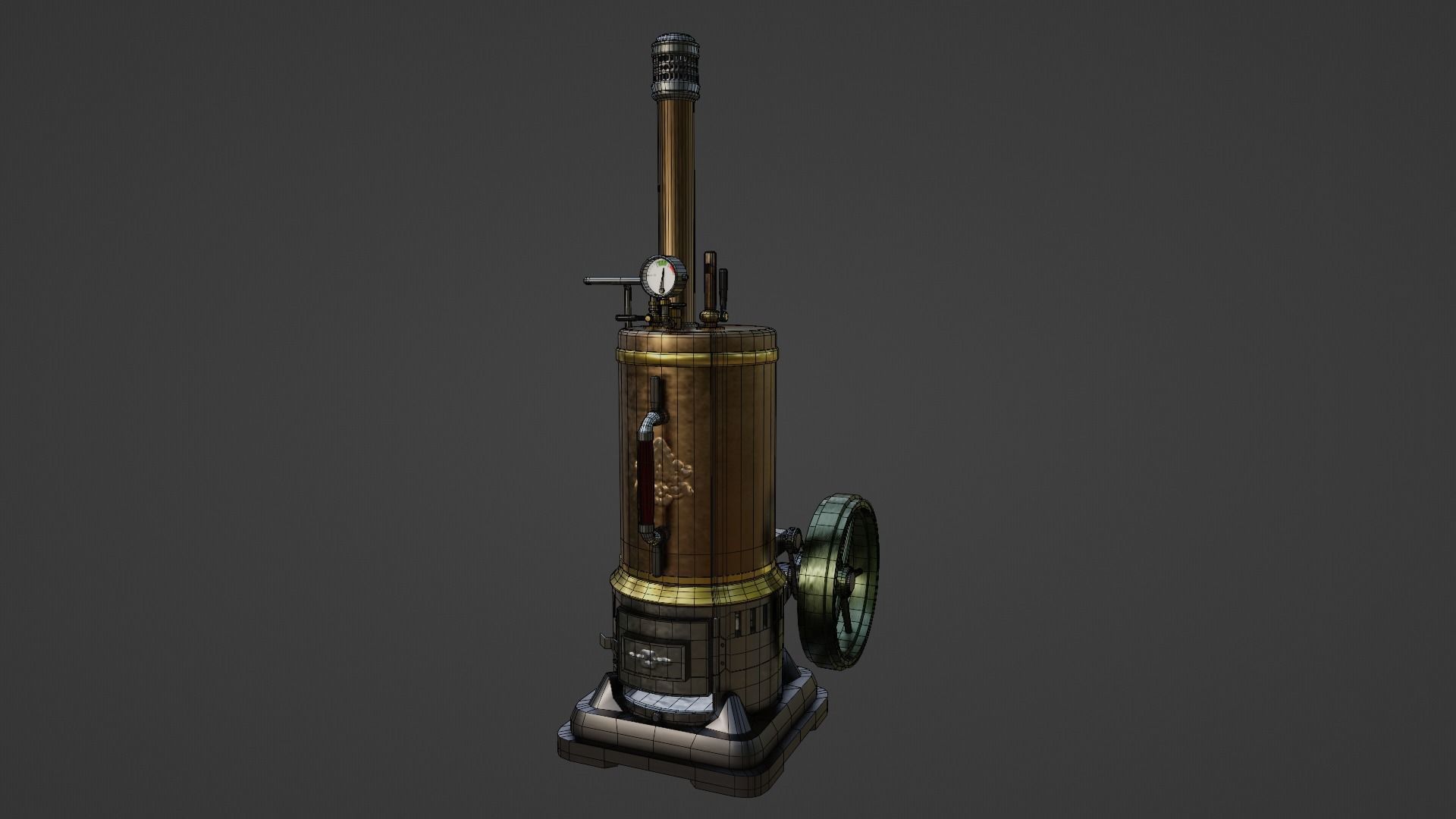 3D model Steampunk Engine VR / AR / low-poly | CGTrader