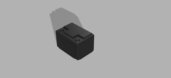 Car battery 3D model 3D printable | CGTrader