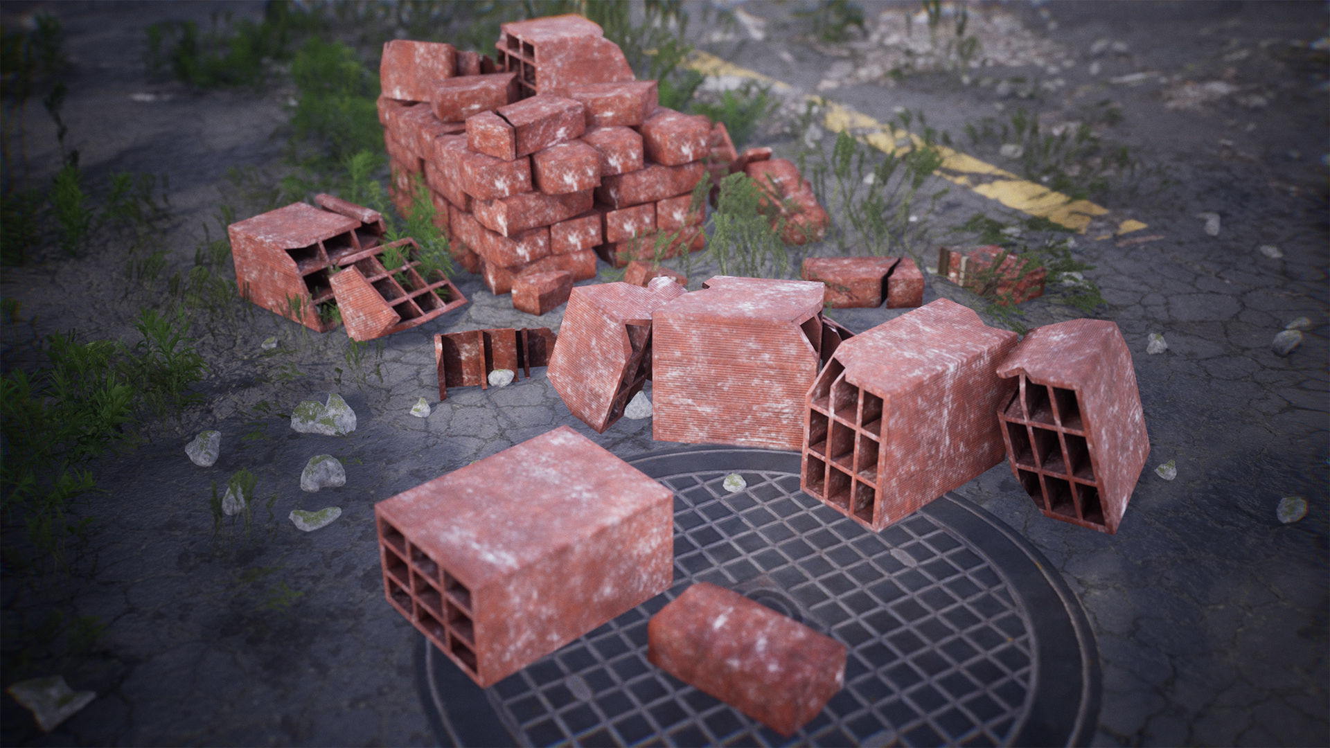 3D model Bricks Package 44 Assets VR / AR / low-poly | CGTrader