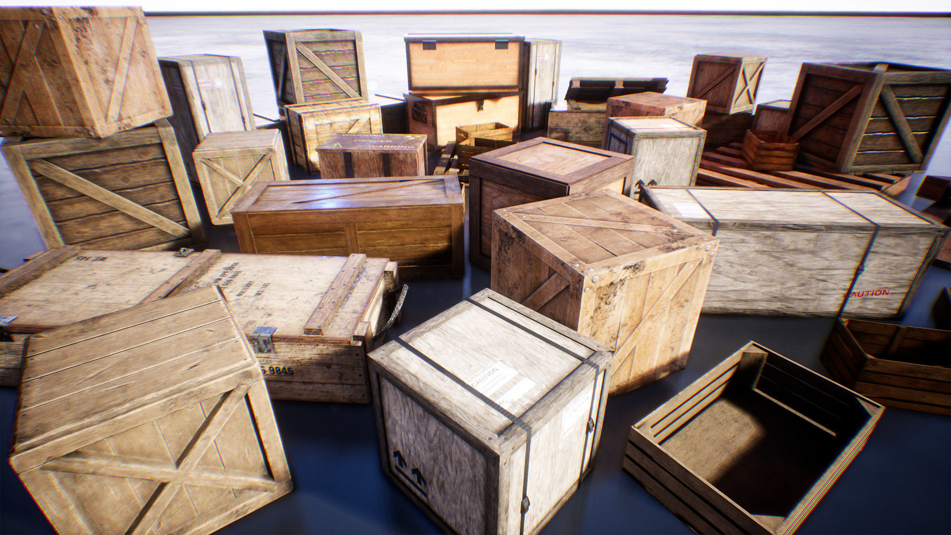 3D model Boxes And Crates 19 Assets VR / AR / low-poly | CGTrader