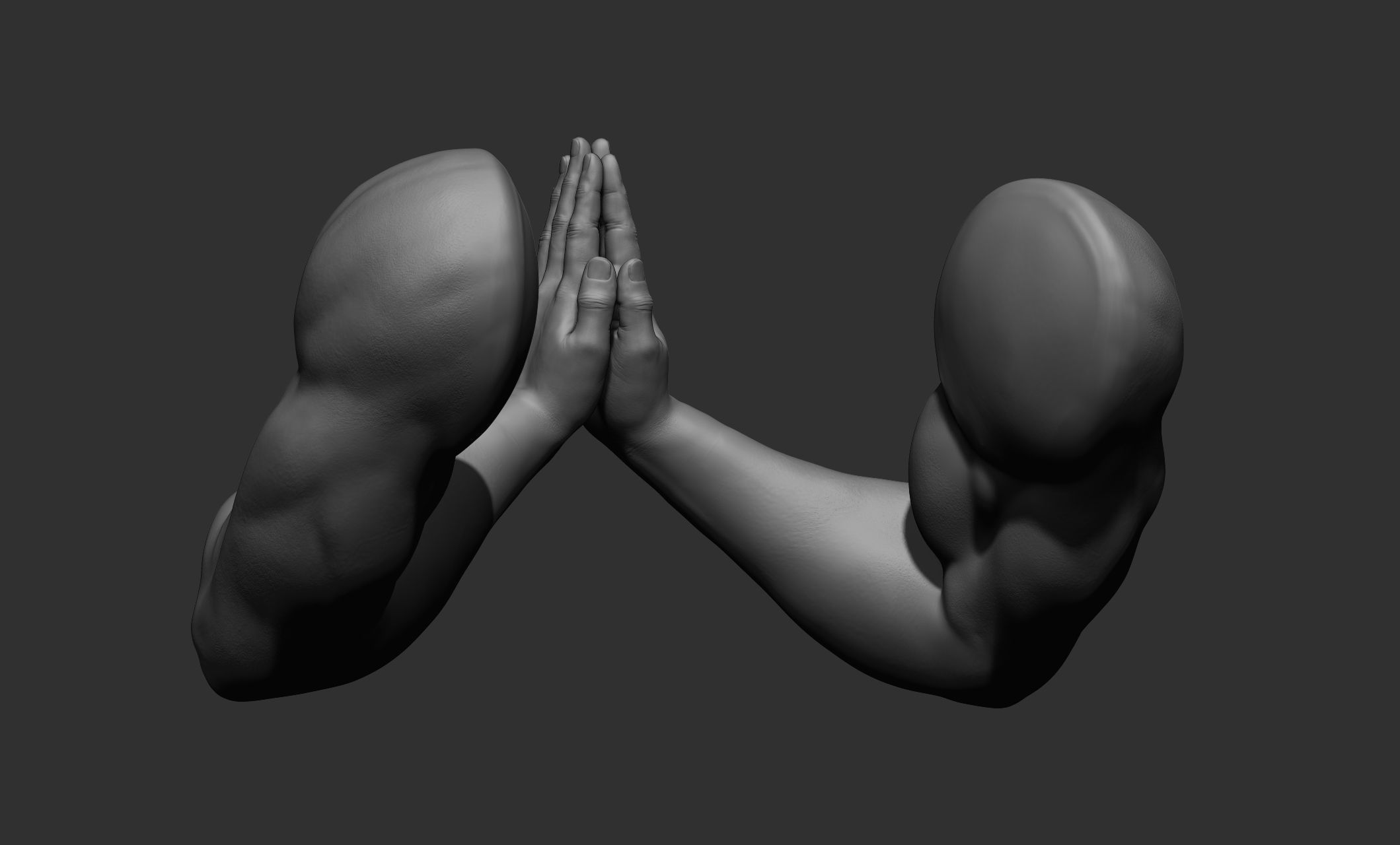 17 male arm poses 3D model | CGTrader