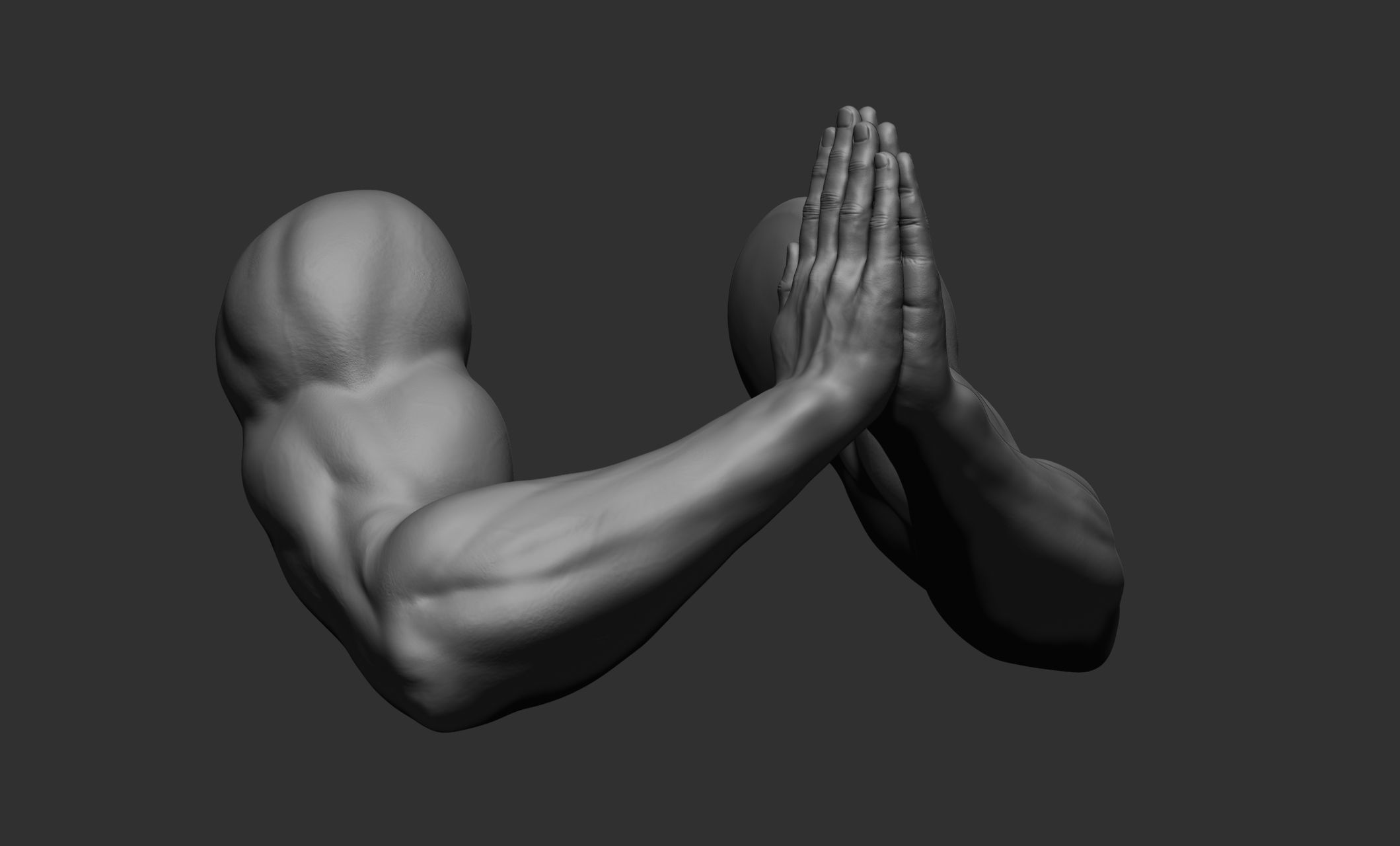 17 male arm poses 3D model | CGTrader