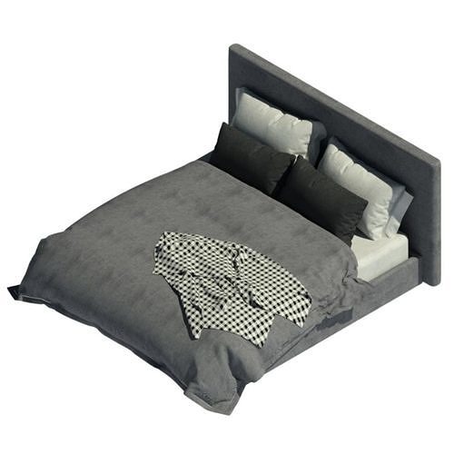 Queen Size Bed 3D model | CGTrader