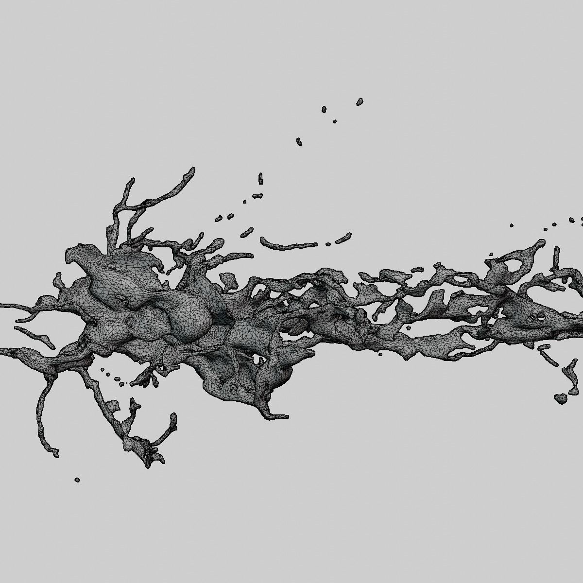 Animated Blood Splash 19 3D model animated | CGTrader